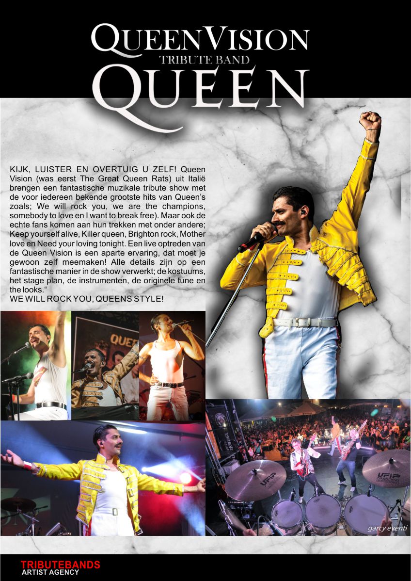 QUEEN by QUEEN VISION – TRIBUTEBANDS
